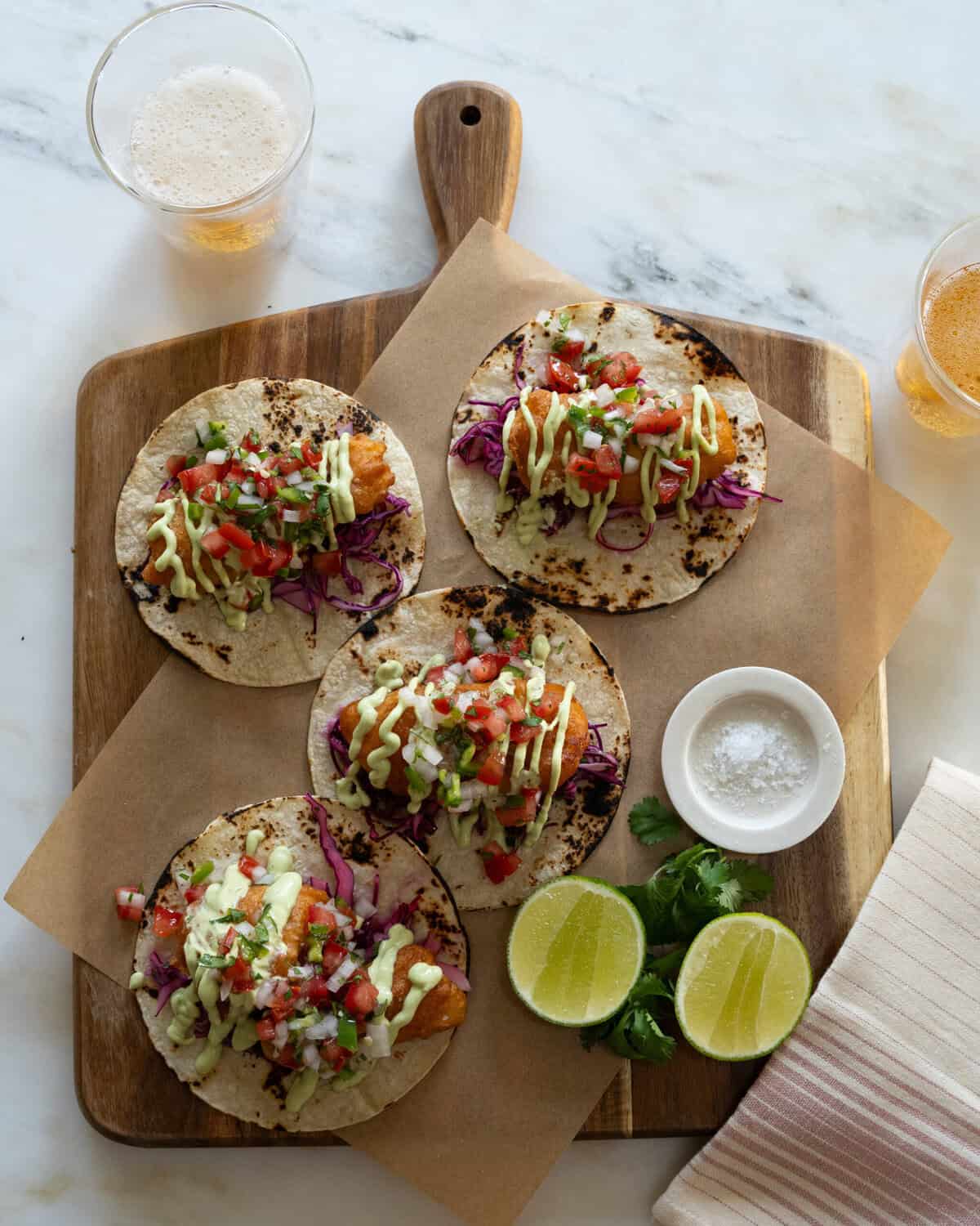 Baja Fish Tacos - A Cozy Kitchen