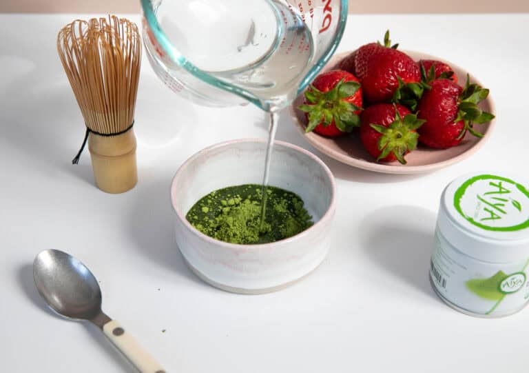 Strawberry Matcha Latte - A Cozy Kitchen