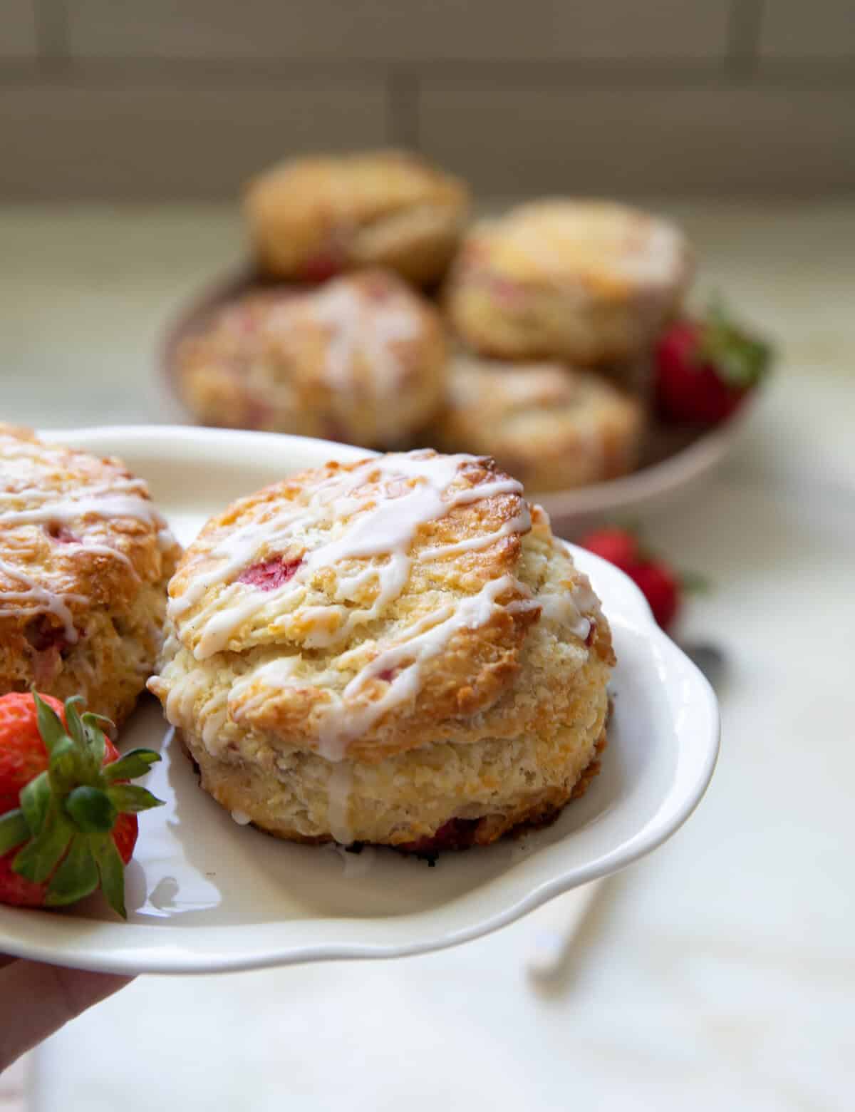 Strawberry Biscuits - A Cozy Kitchen