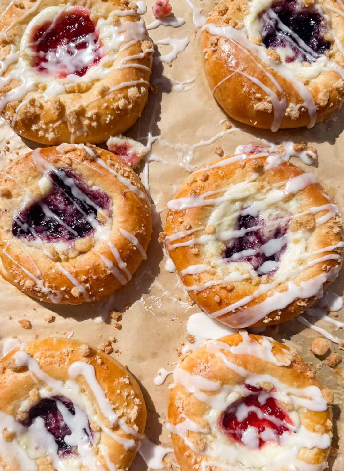 Berry Cheese Danish - A Cozy Kitchen