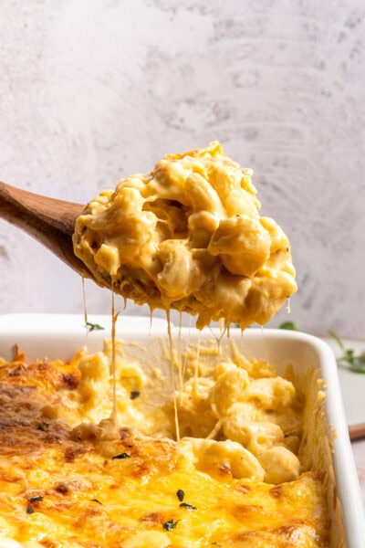 Creamy Baked Macaroni and Cheese - A Cozy Kitchen