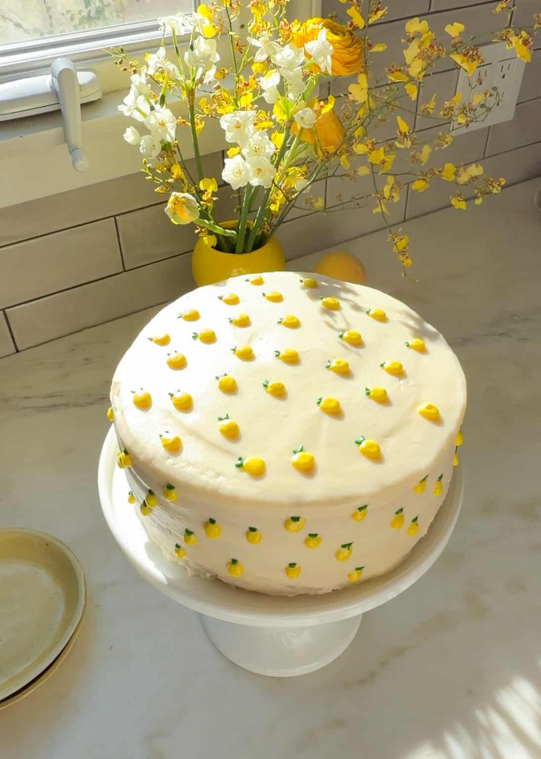Lemon Layer Cake - A Cozy Kitchen